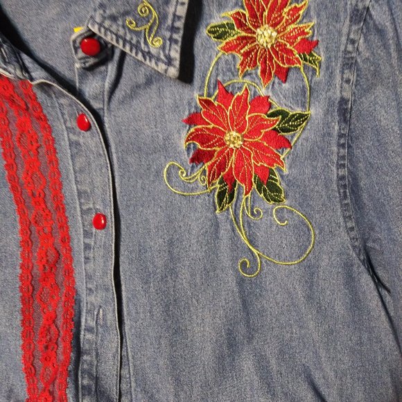 jeaniemade | Jackets & Coats | 75 Size Large Jeaniemade Christmas Tunic ...